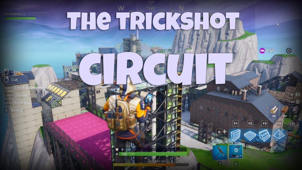 Trickshot Circuit [ Wertandrew ] – Fortnite Creative Map Code