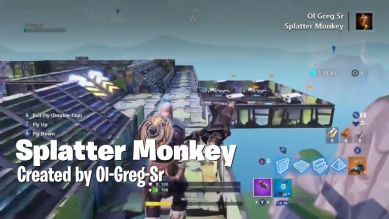 Splatter Monkey [ Ol-Greg-Sr ] – Fortnite Creative Map Code