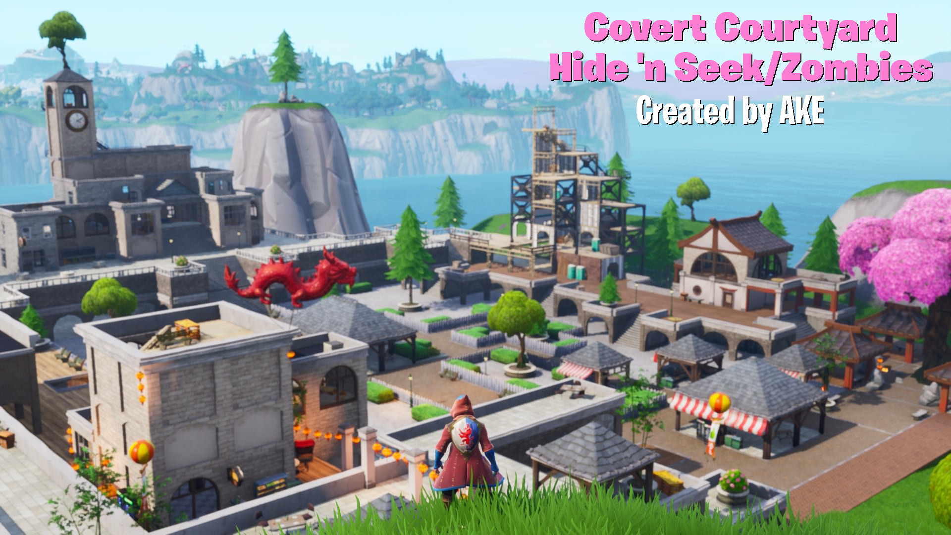 Covert Courtyard Zombies! [ AKE ] – Fortnite Creative Map Code