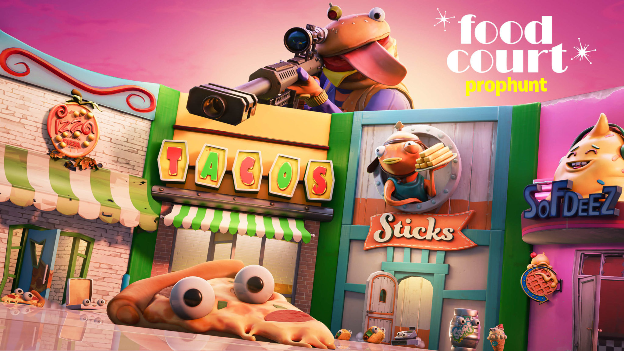 FOOD COURT: TINY PROP HUNT - 5 MAPS IN 1 [ spankysully ] – Fortnite ...