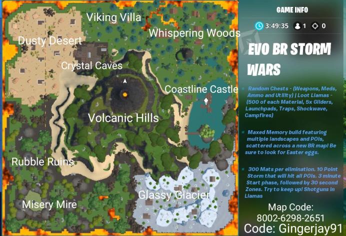 Evo BR Storm Wars [ GingerJay91 ] – Fortnite Creative Map Code