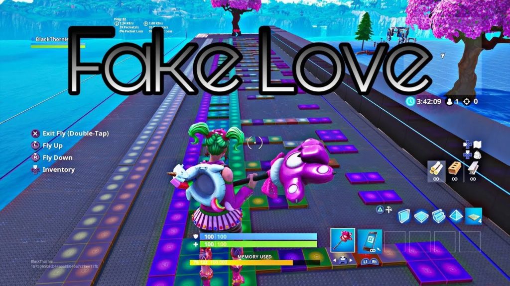 Fake Love -BTS [ BlackThornie ] – Fortnite Creative Map Code