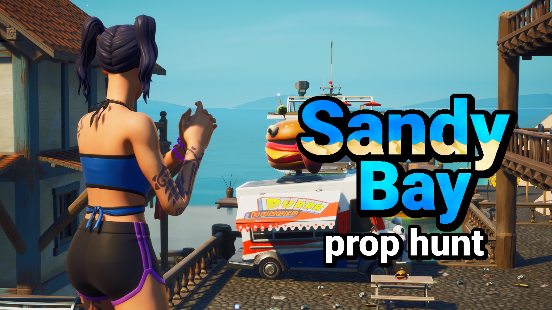 Sandy Bay - Prop Hunt [ gurkis ] – Fortnite Creative Map Code