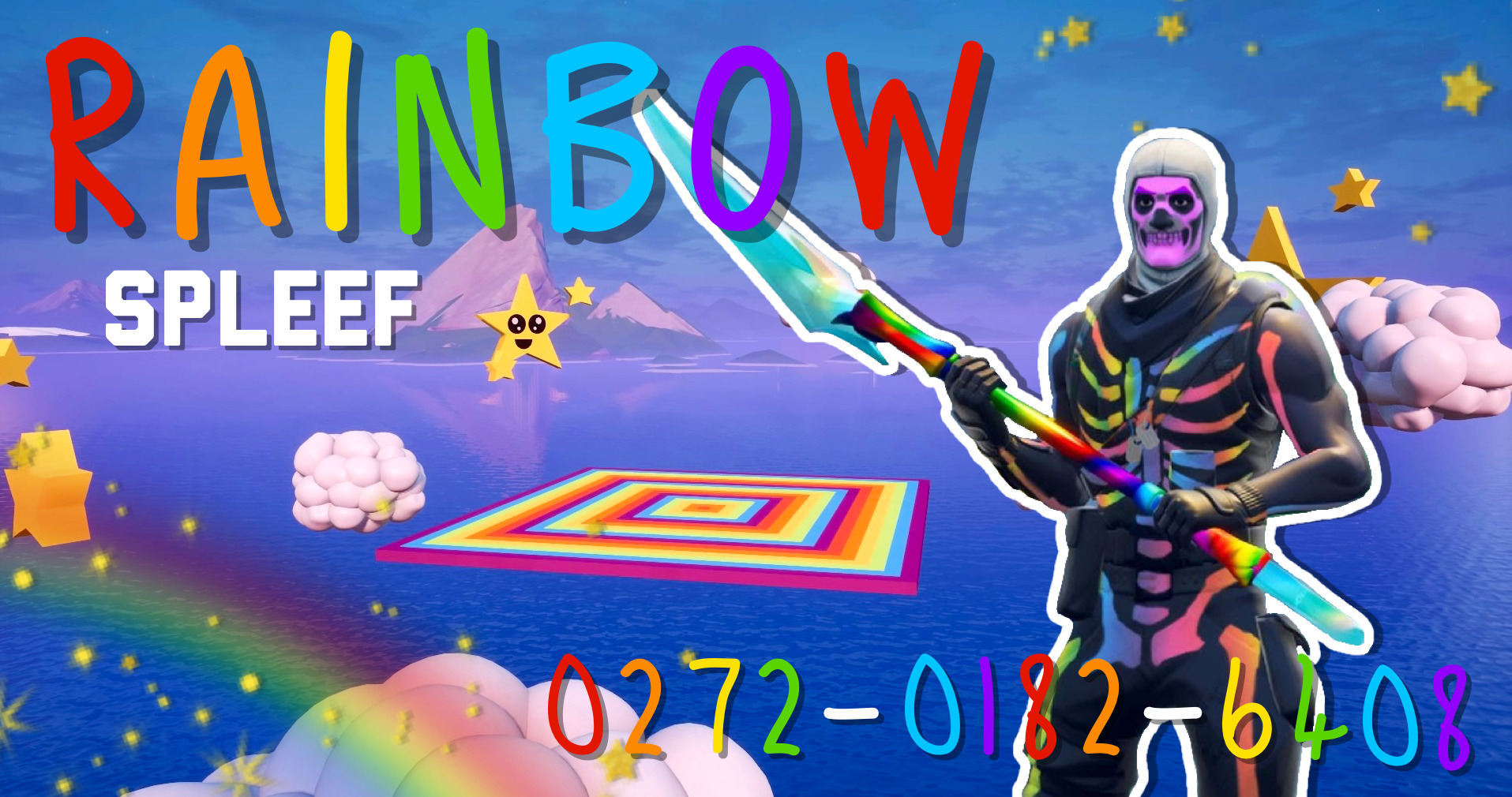 Rainbow Spleef [ eatyoushay ] – Fortnite Creative Map Code