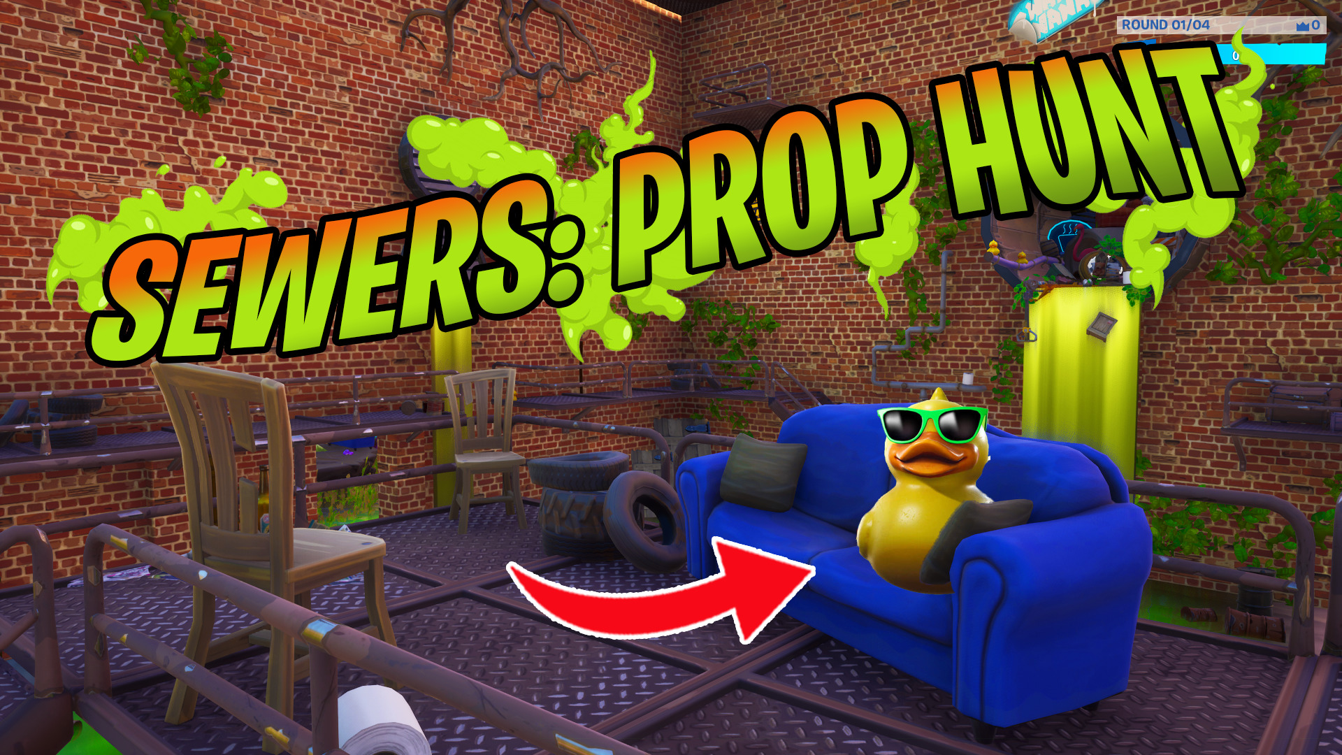 Sewers: Prop Hunt [ tiny ] – Fortnite Creative Map Code
