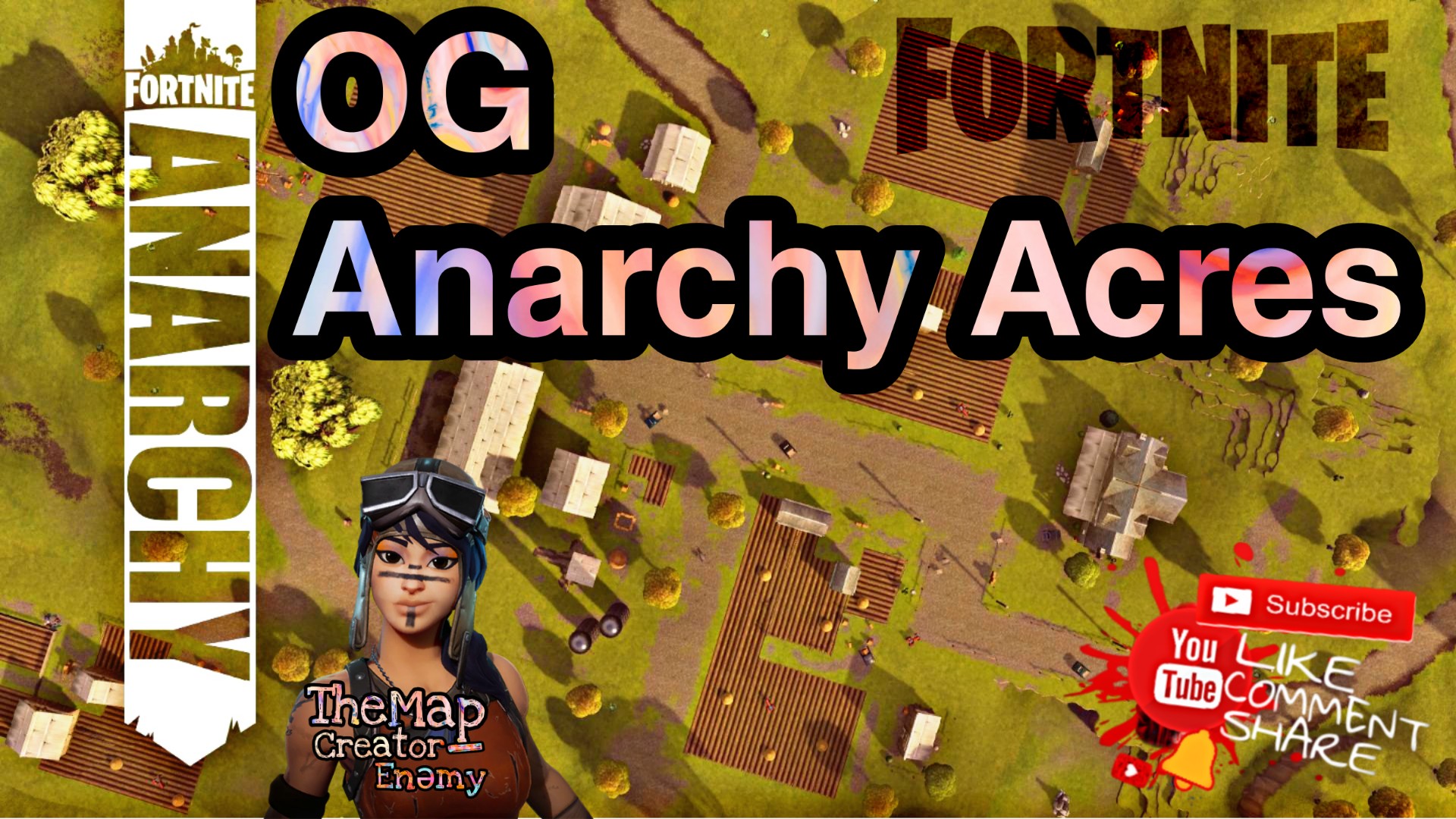 OG Anarchy Acres - Zone Wars [ e-n-e-m-y ] – Fortnite Creative Map Code