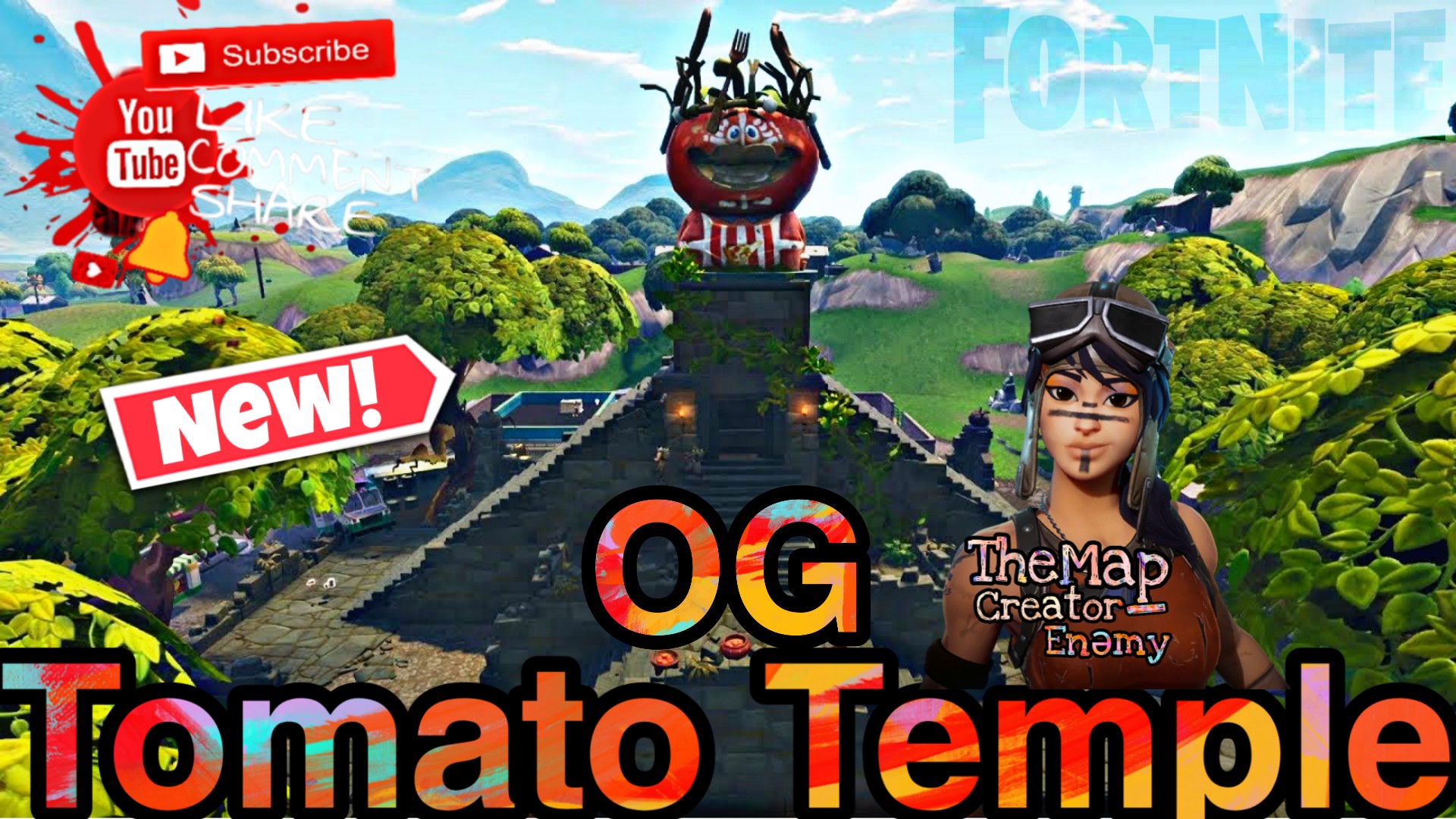 OG Tomato Temple - Zone Wars [ e-n-e-m-y ] – Fortnite Creative Map Code