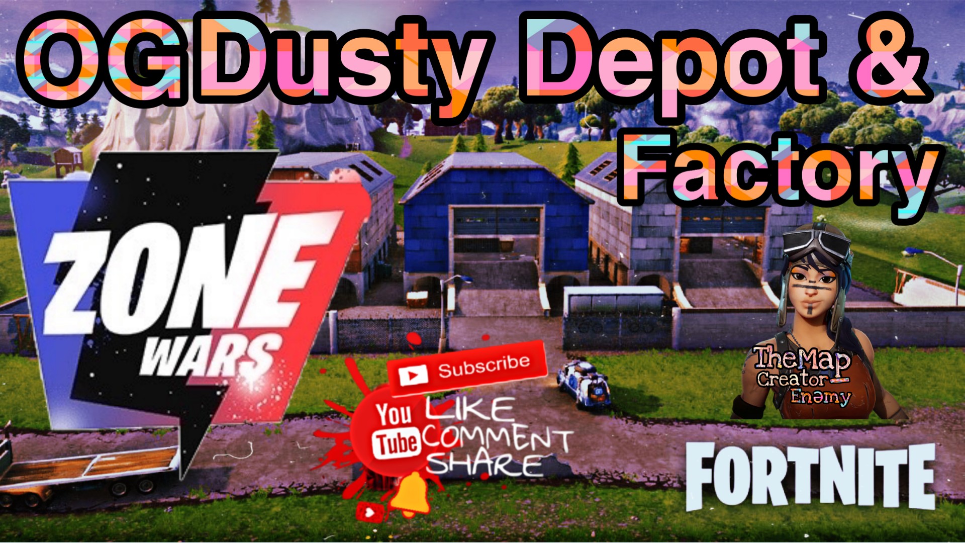 Dusty Depot & Factory *Zone Wars* [ e-n-e-m-y ] – Fortnite Creative Map Code