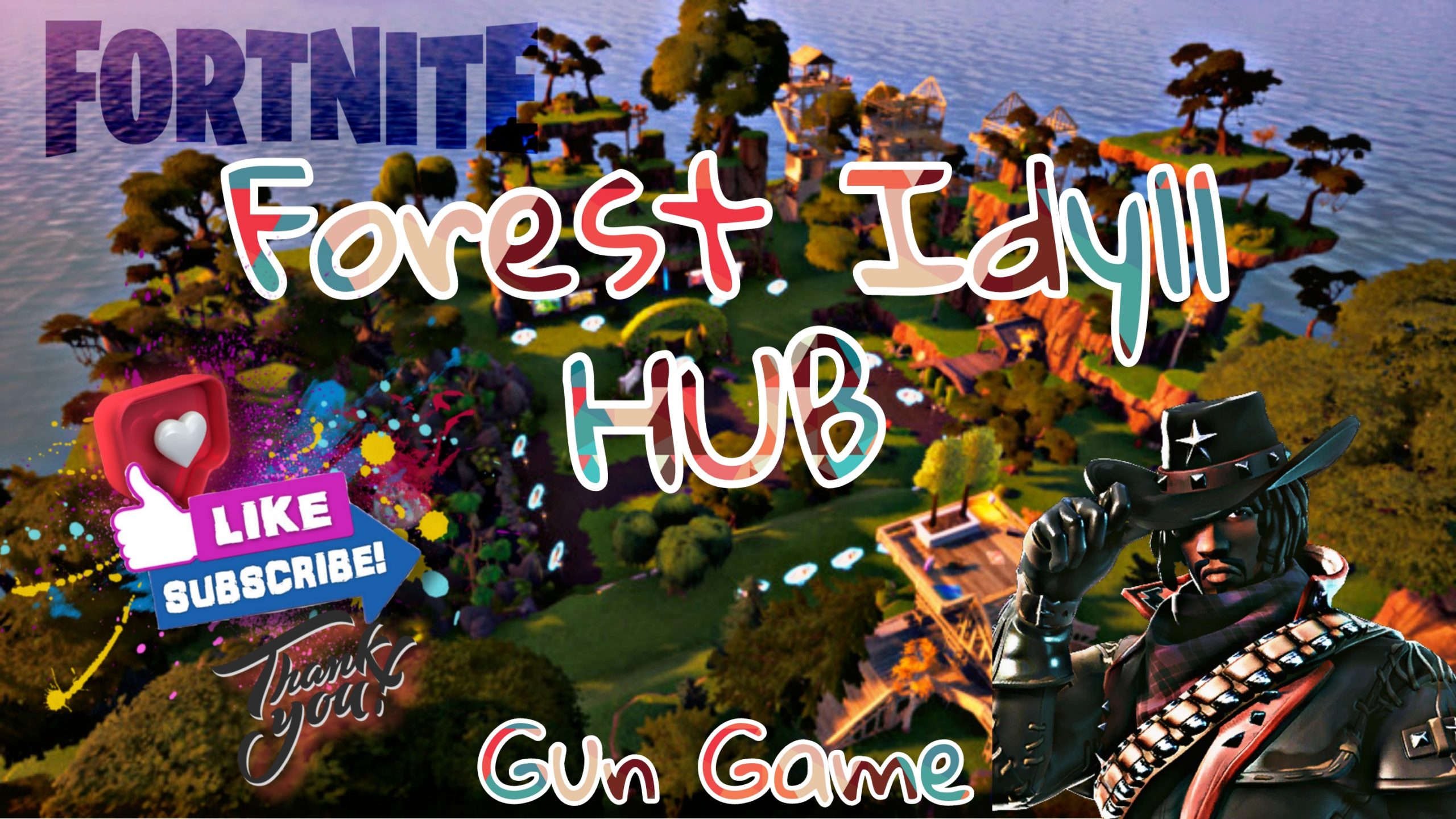Forest Idyll HUB - Gun Game [ e-n-e-m-y ] – Fortnite Creative Map Code