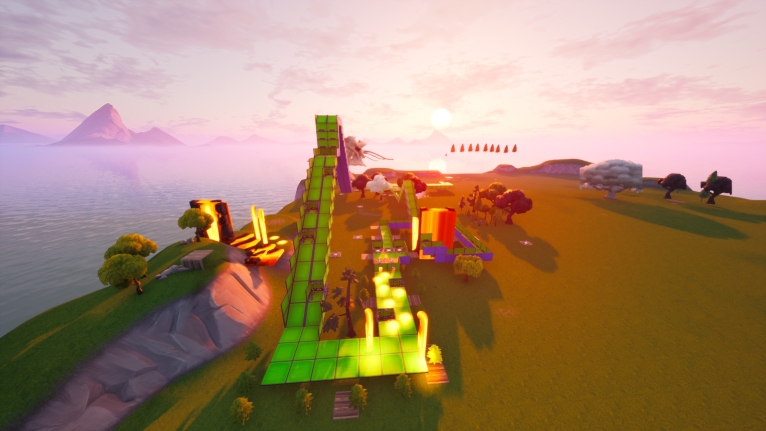 Racing map with lambo! [ m-m-abbasi ] – Fortnite Creative Map Code