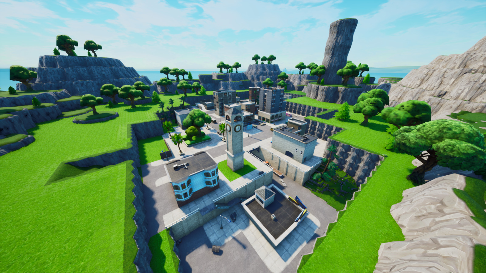 Tilted Towers - Floor is lava [ maxleonoyt ] – Fortnite Creative Map Code