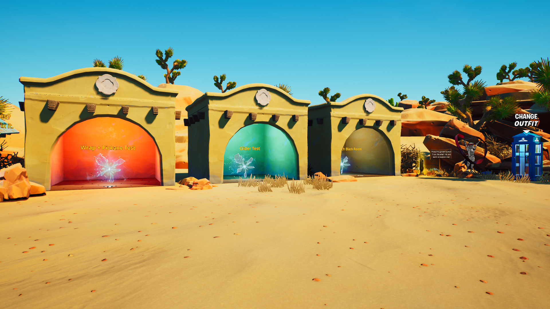 Skin Changing Hub (Desert) [ crimtanefn ] – Fortnite Creative Map Code