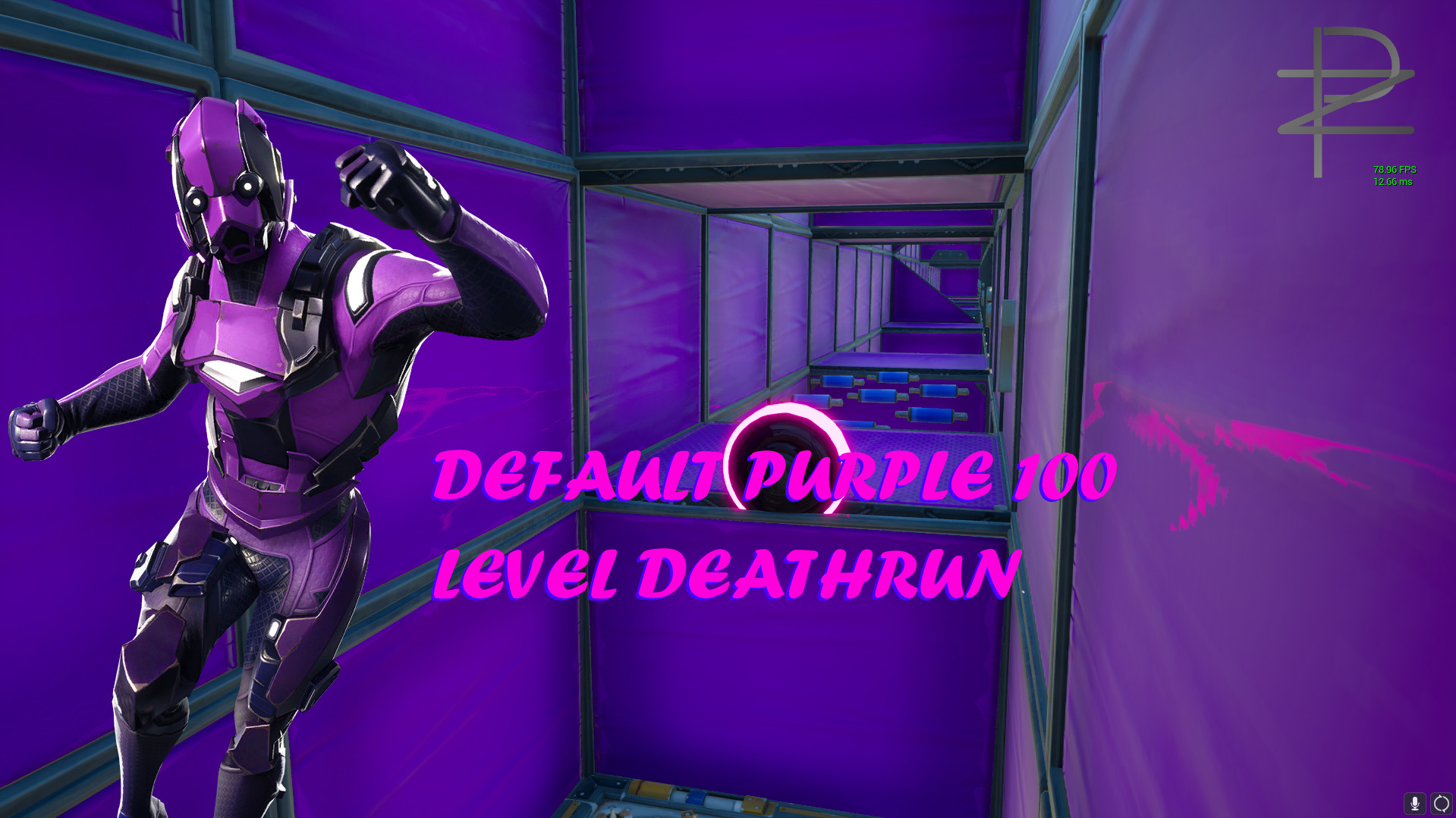 Default Purple 100 Level Deathrun [ pan_go ] – Fortnite Creative Map Code