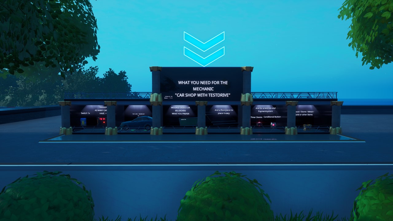 Carshop mechanics Turtorial Map [ jekyll_h_y_d_e ] – Fortnite Creative ...
