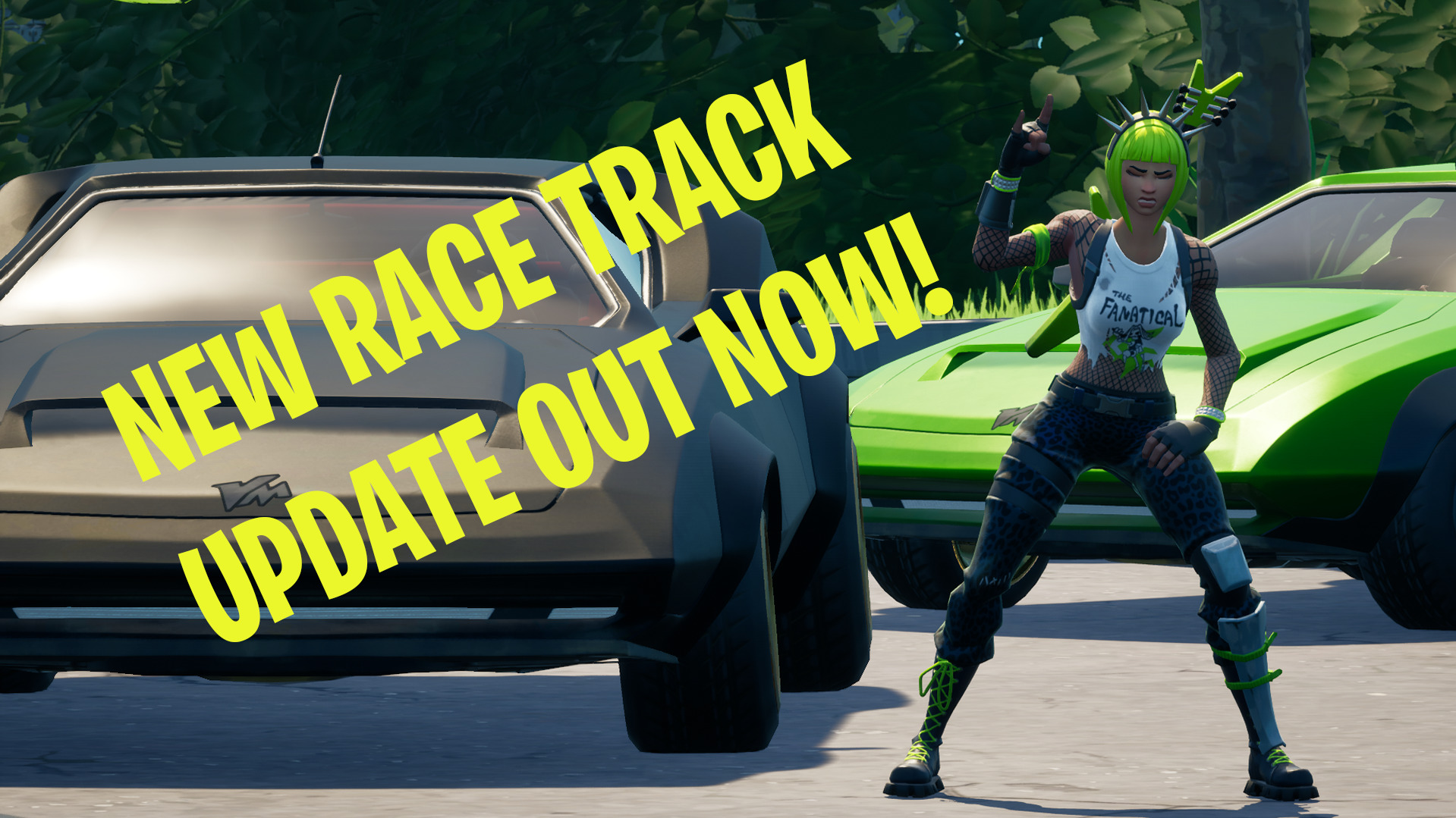 OG RACING WITH CARS! [ esmeesays ] – Fortnite Creative Map Code