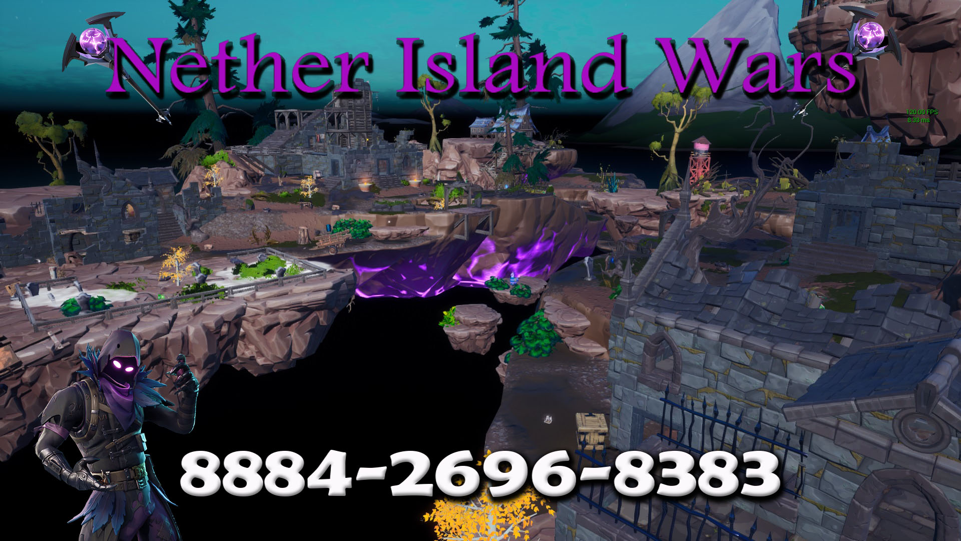 Nether Islands War (8v8) [ fof_xcaliber8 ] – Fortnite Creative Map Code