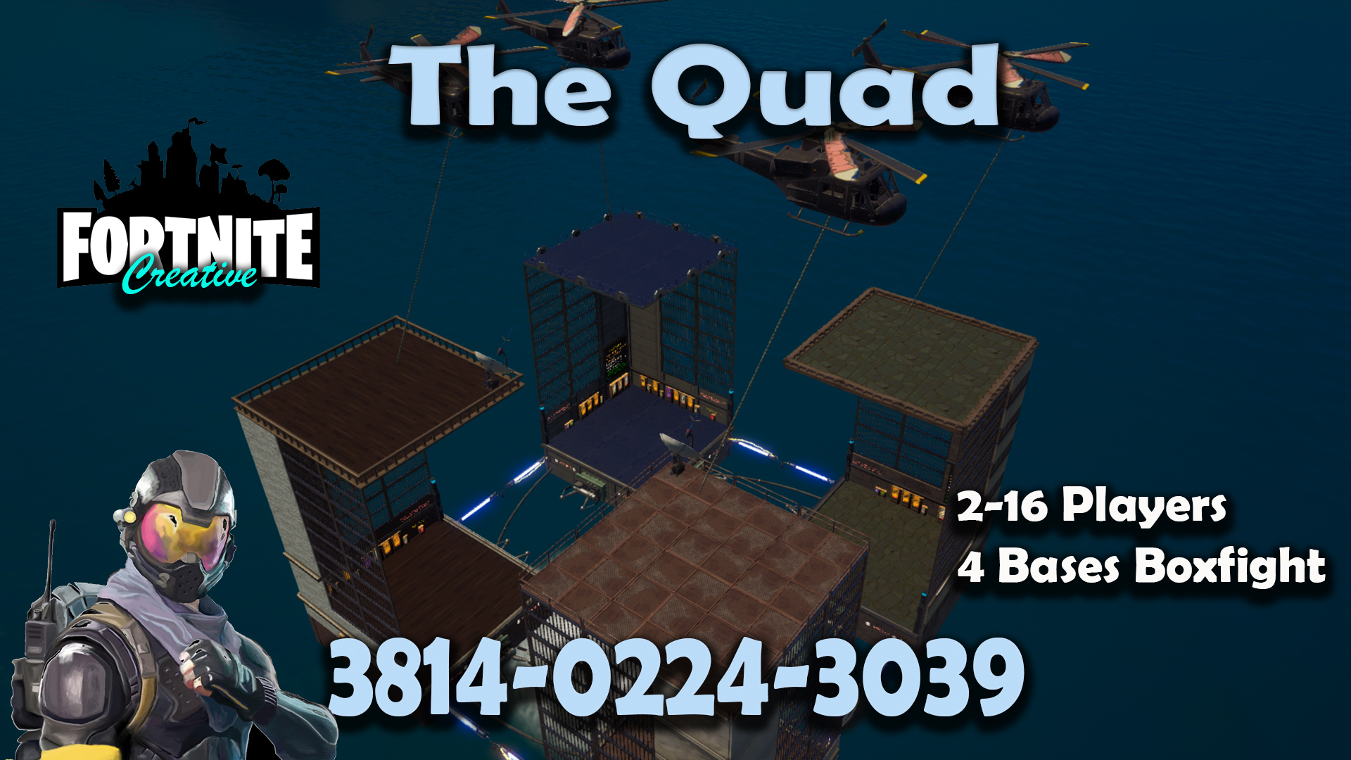 The Quad (Bases Boxfight) [ fof_xcaliber8 ] – Fortnite Creative Map Code