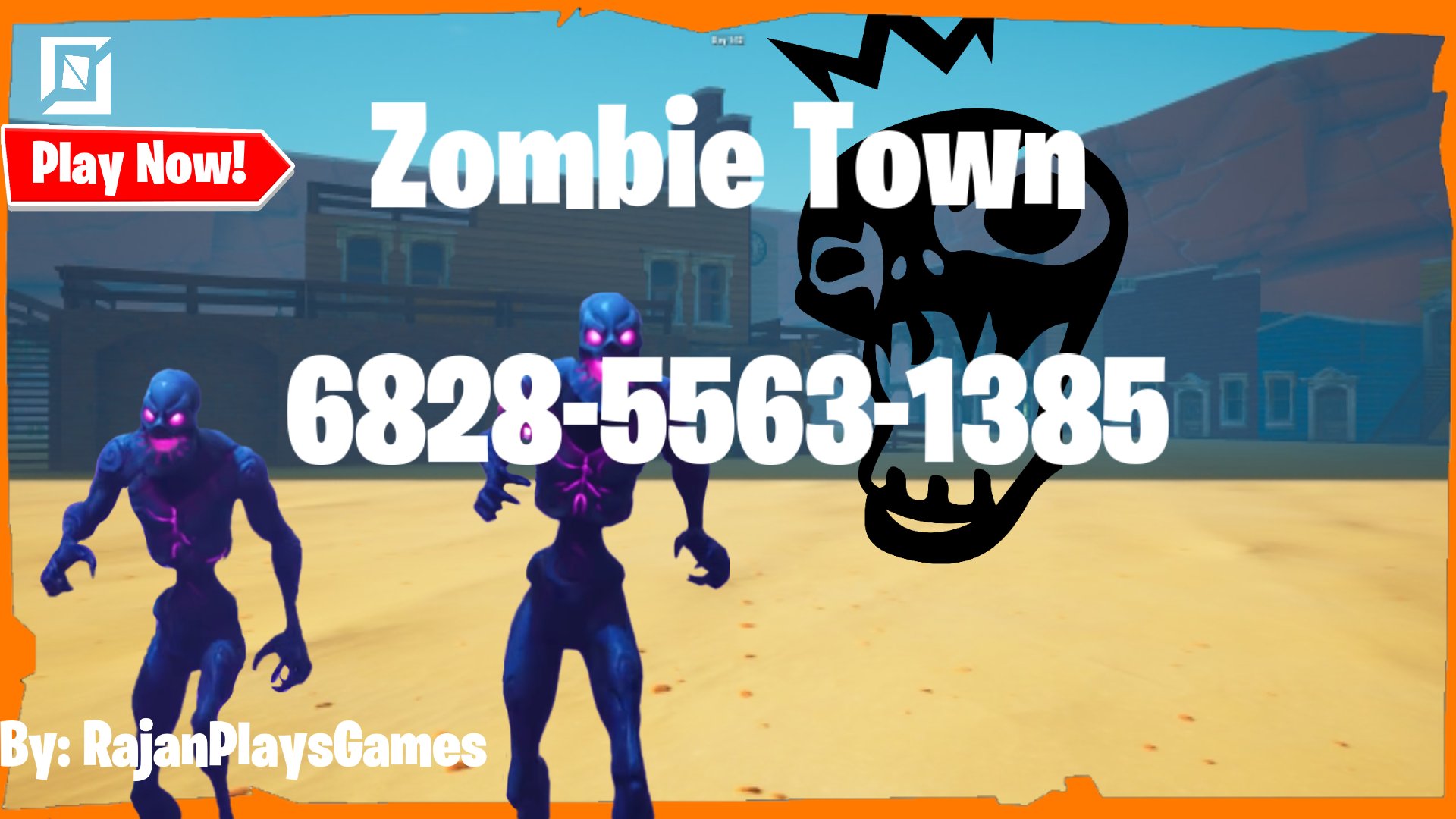 Zombie Town [ rajan ] – Fortnite Creative Map Code
