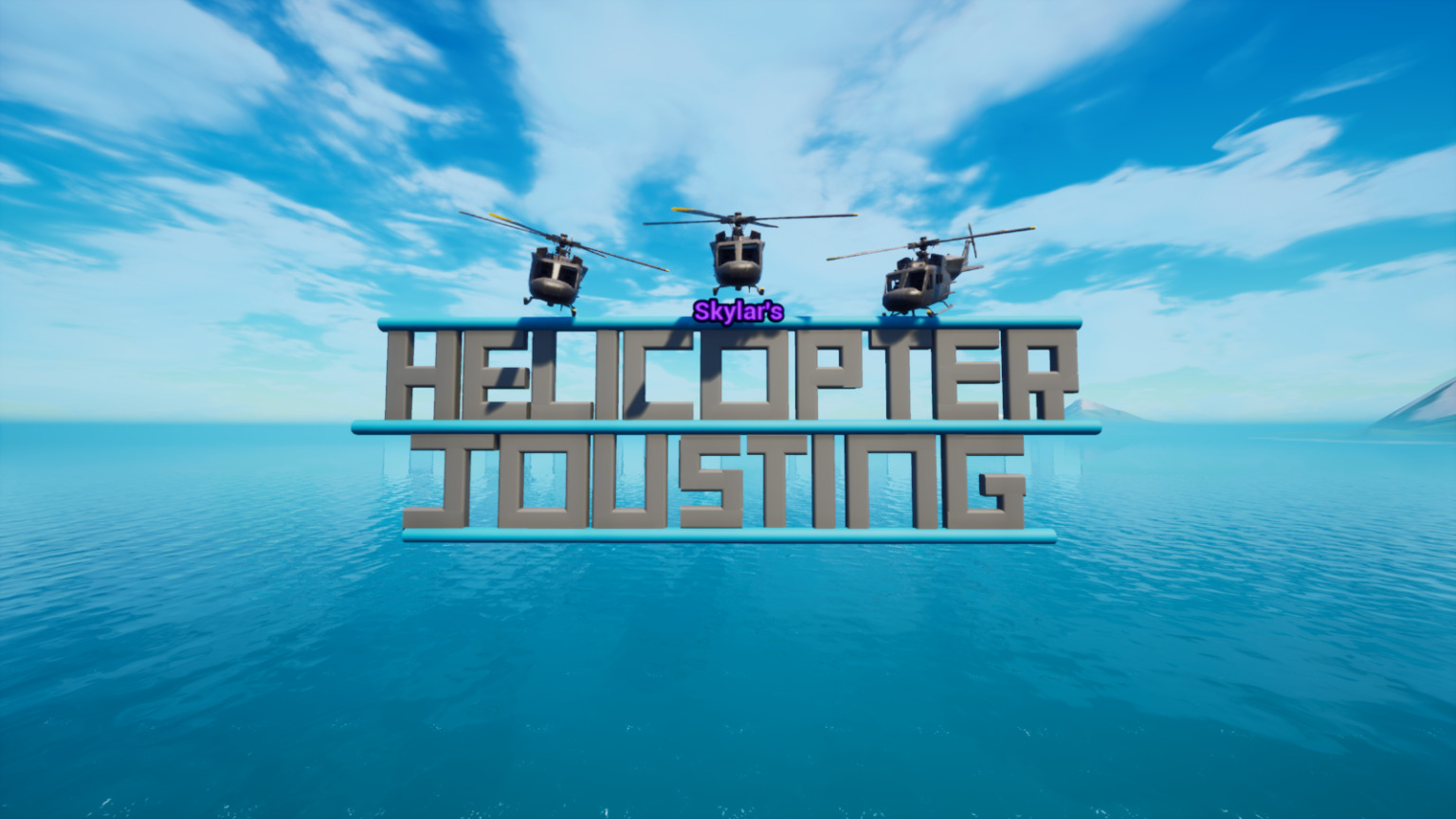 Skylar's Helicopter Jousting [ skylarggem ] – Fortnite Creative Map Code