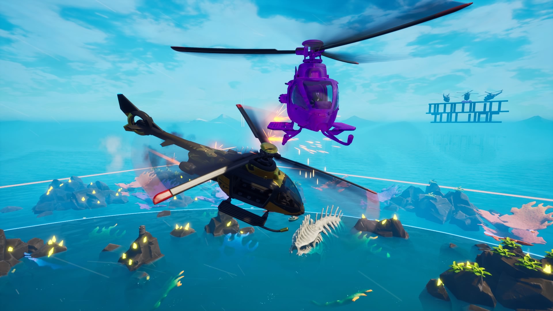 Skylar's Helicopter Jousting [ skylarggem ] – Fortnite Creative Map Code