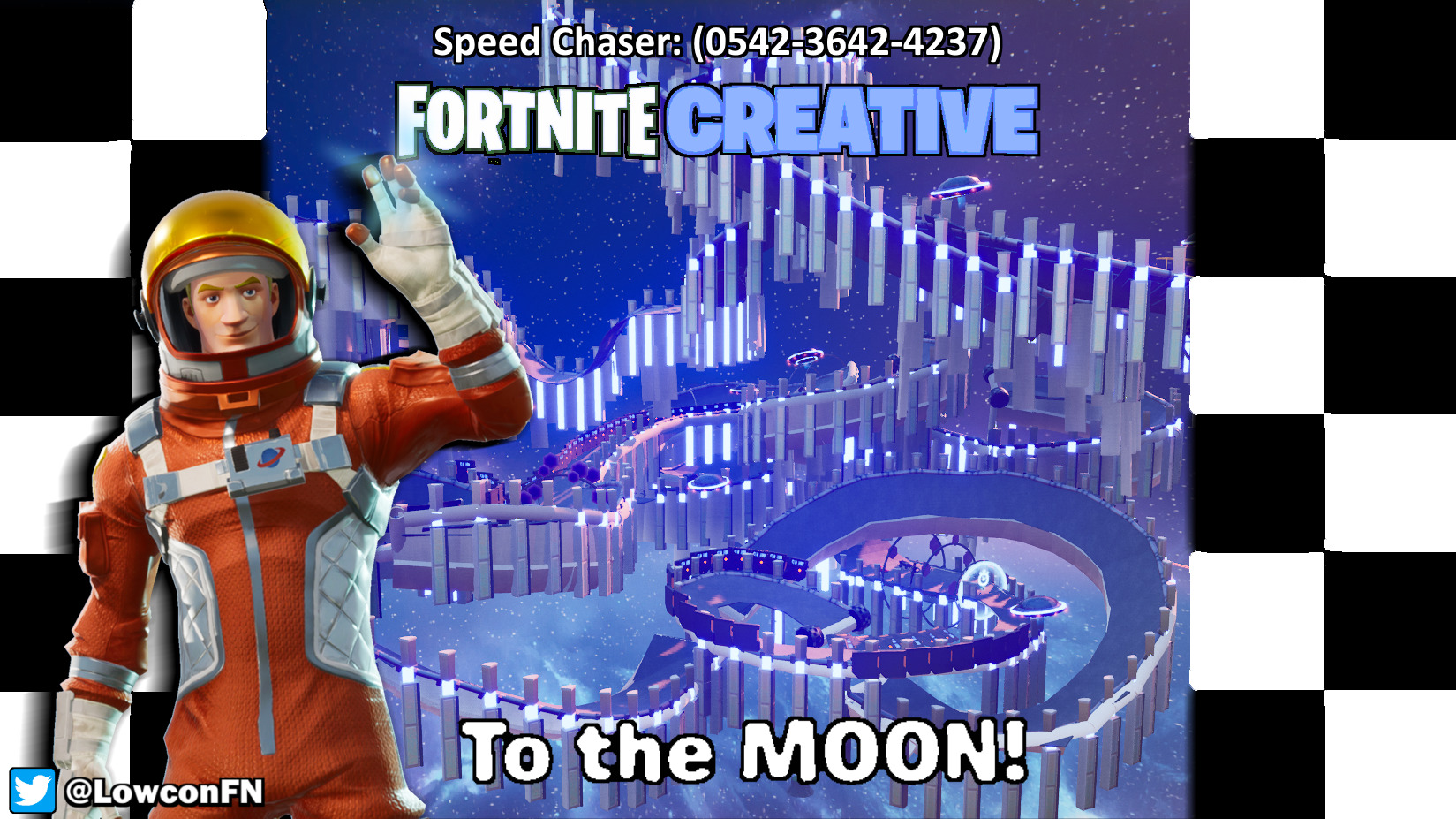 Speed Chaser #3: Crazy Space Racing [ Lowcon ] – Fortnite Creative Map Code