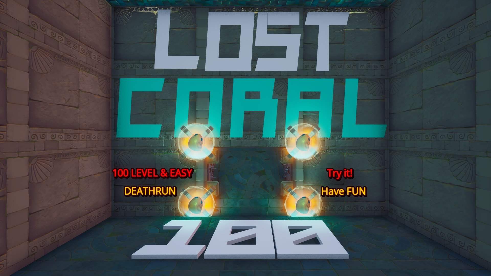 Lost Coral DEATHRUN | 100 LEVEL [ Apfel ] – Fortnite Creative Map Code