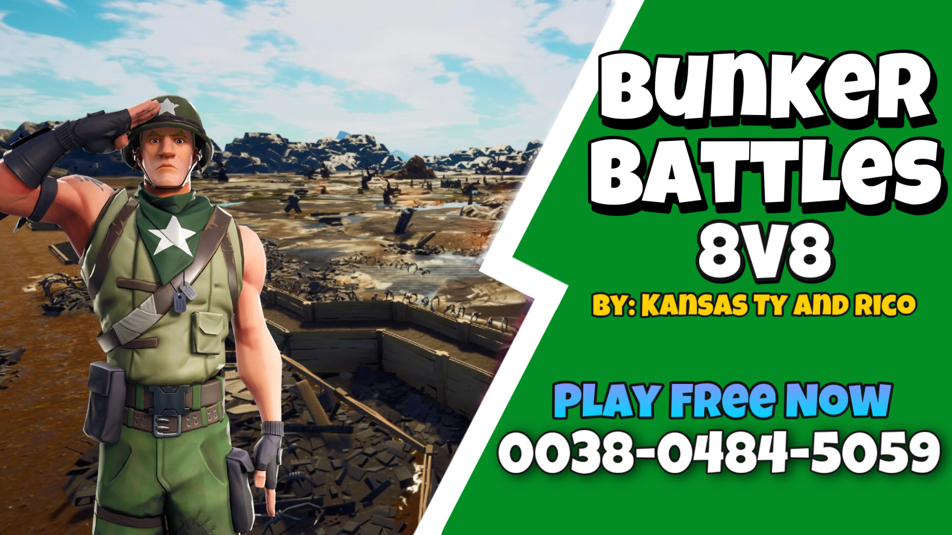 Bunker Battle 8v8 [ kansas-ty ] – Fortnite Creative Map Code