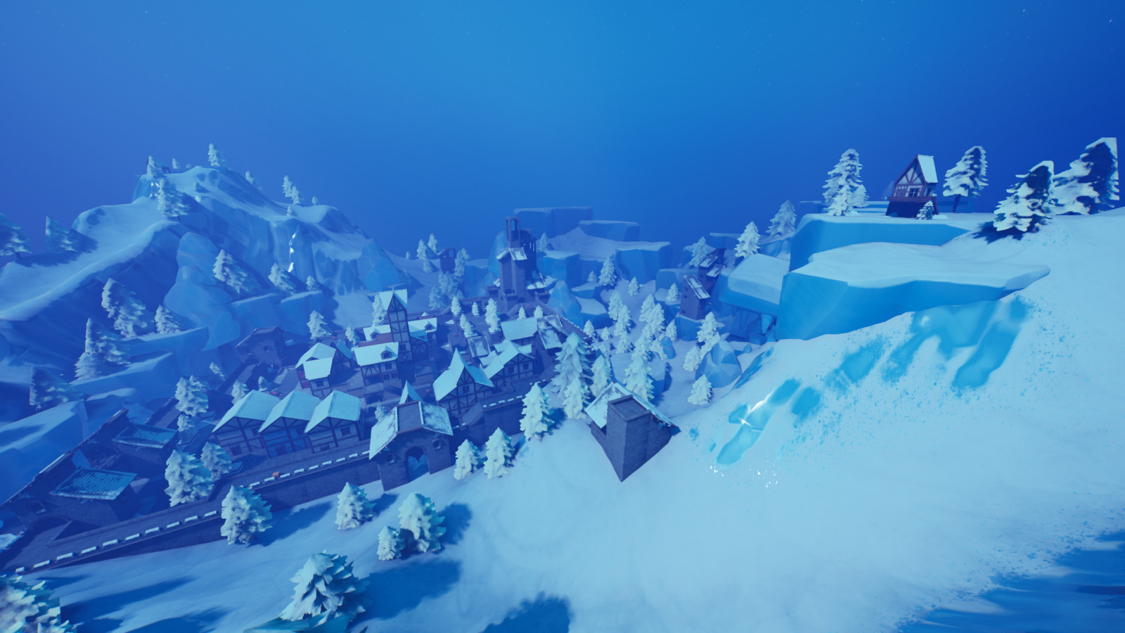 Low Gravity Frosty Fortress [ badwolfpro1 ] – Fortnite Creative Map Code