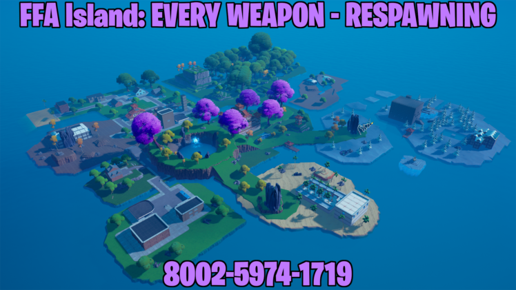 FFA Island: EVERY WEAPON - RESPAWNING [ krysos22 ] – Fortnite Creative Map Code