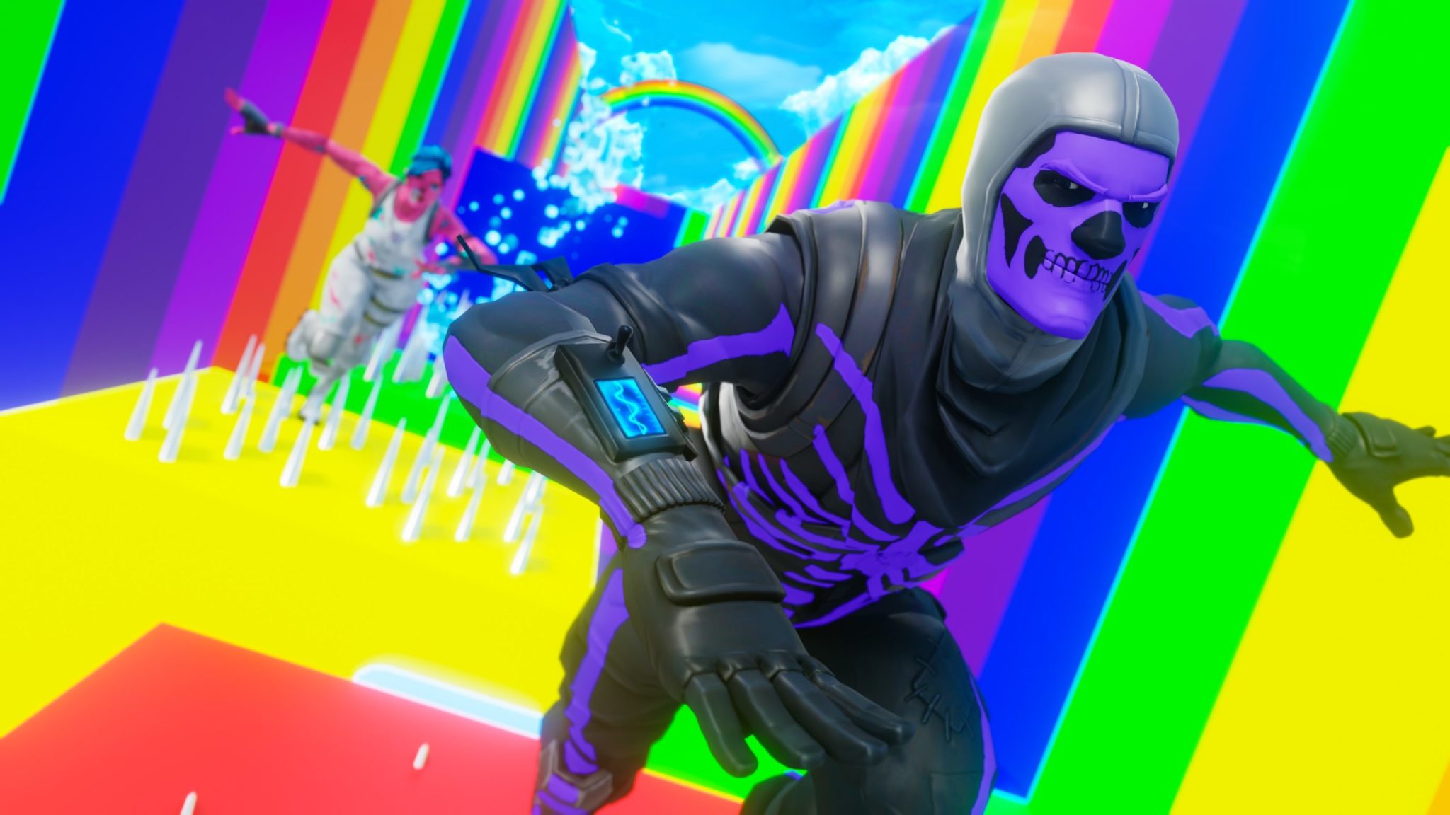 100 Level Default Rainbow Deathrun [ Apfel ] – Fortnite Creative Map Code
