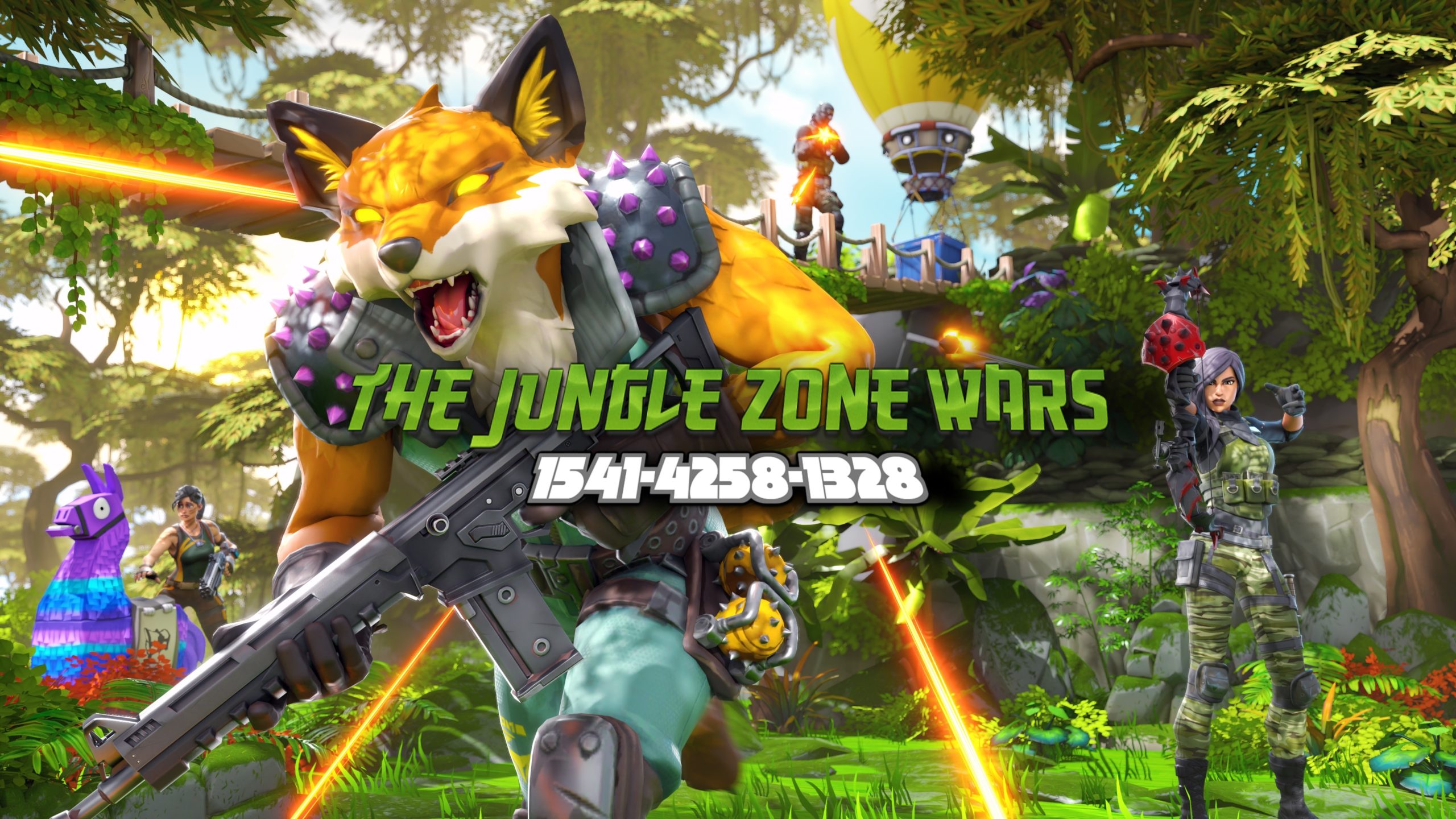 🌴The Jungle Zone Wars🌴 [ illogicalfox ] – Fortnite Creative Map Code