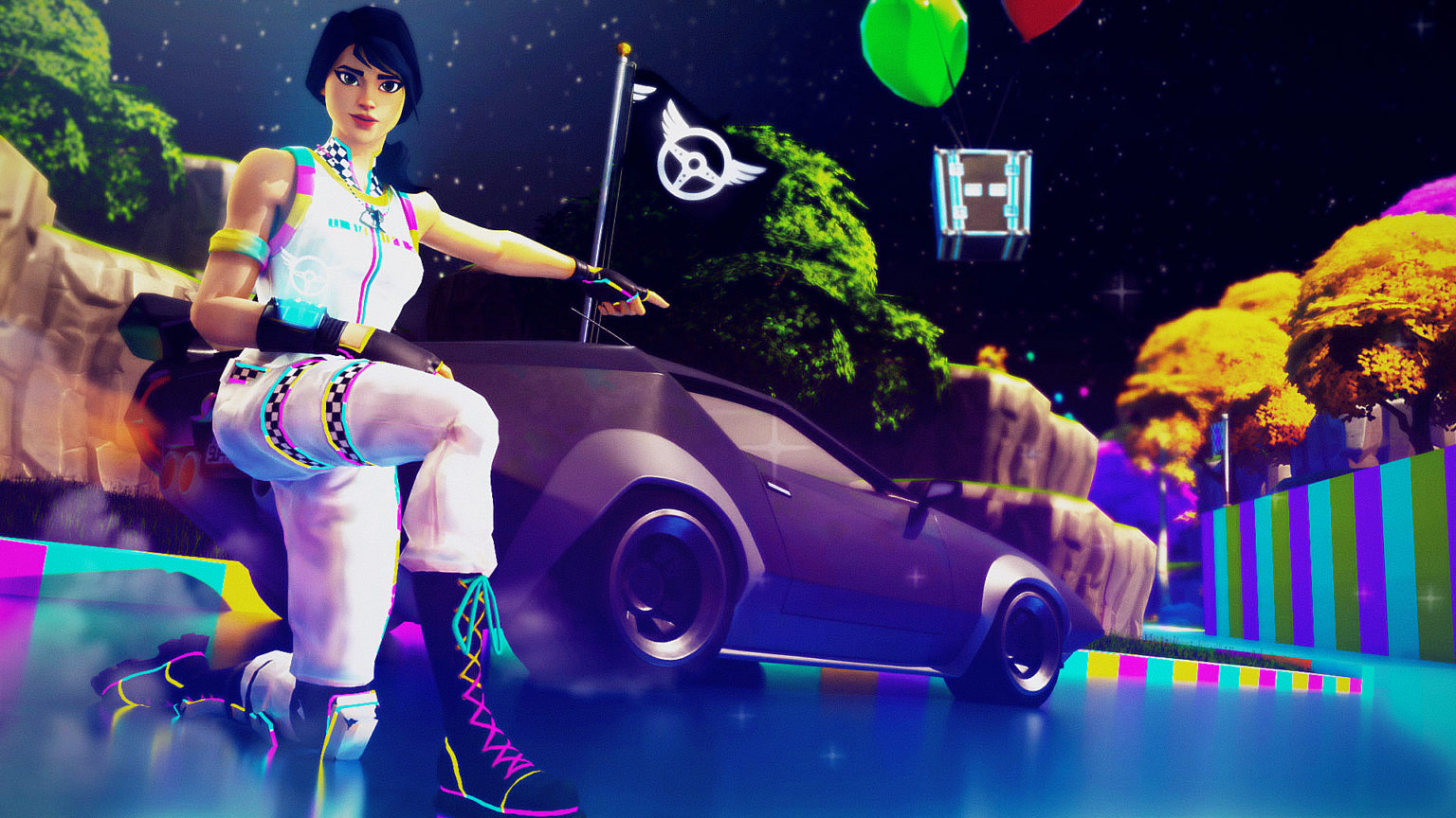 The Rainbow Racer Challenge! [ iscariote ] – Fortnite Creative Map Code