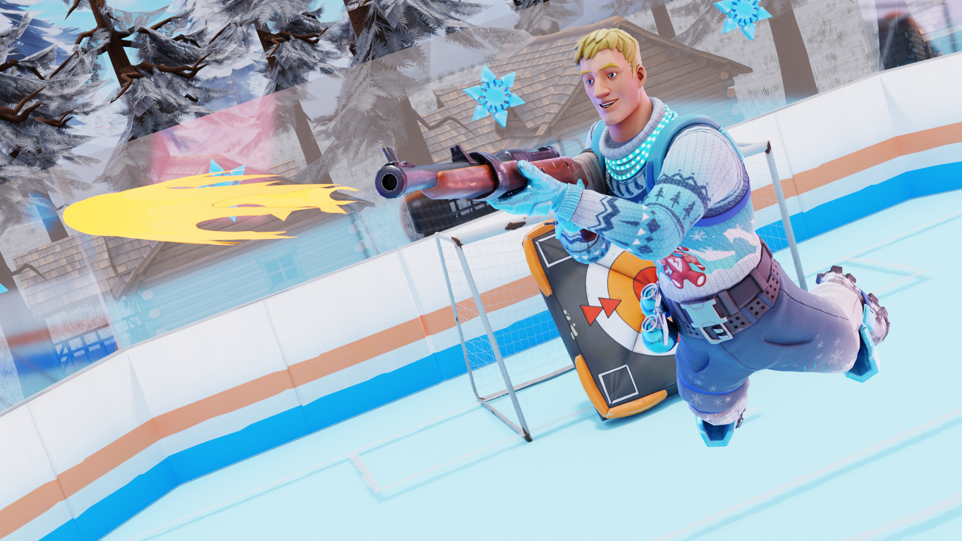 Outdoor Rink - One shot [ mlofnc ] – Fortnite Creative Map Code