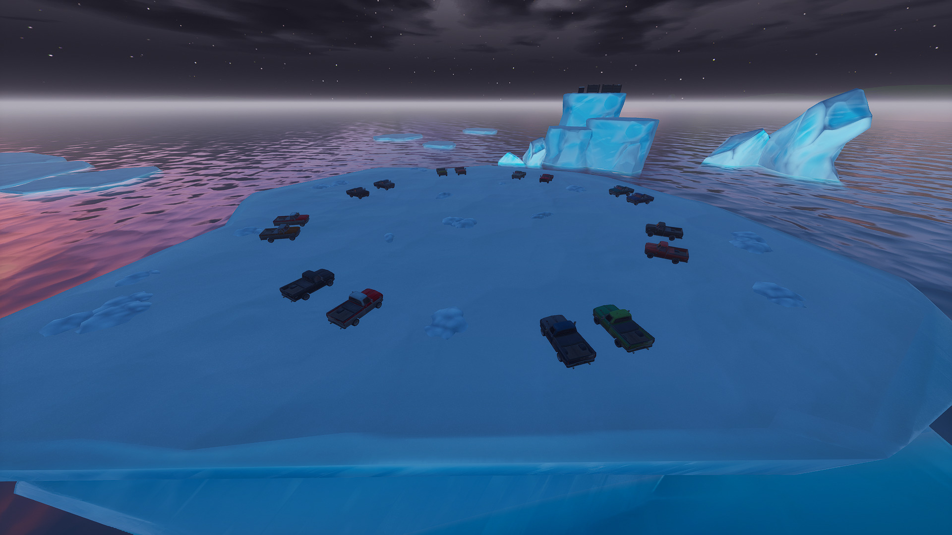 ICEY BUMPER CARS🚗 [ FalconStrikeFilms ] – Fortnite Creative Map Code