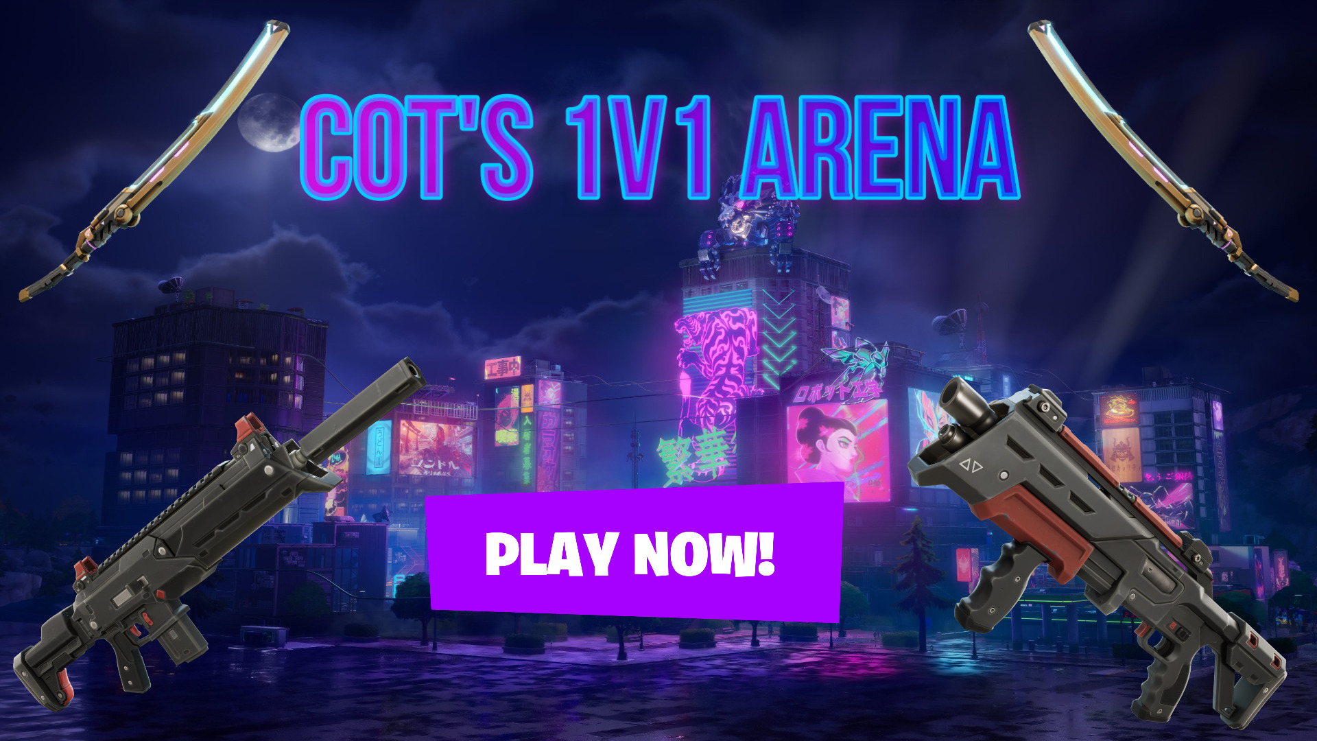 COT'S 1V1 ARENA - SEASON 2 UPDATE [ tl-cot ] – Fortnite Creative Map Code