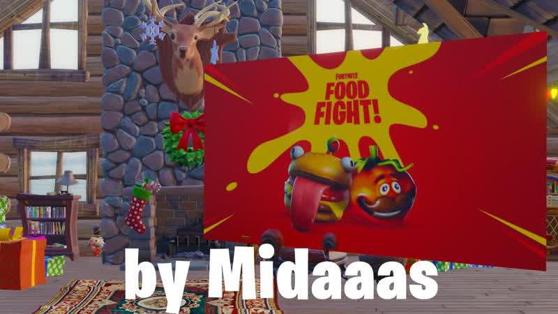 FOOD FIGHT by MIDAAAS [ Midaaas ] – Fortnite Creative Map Code