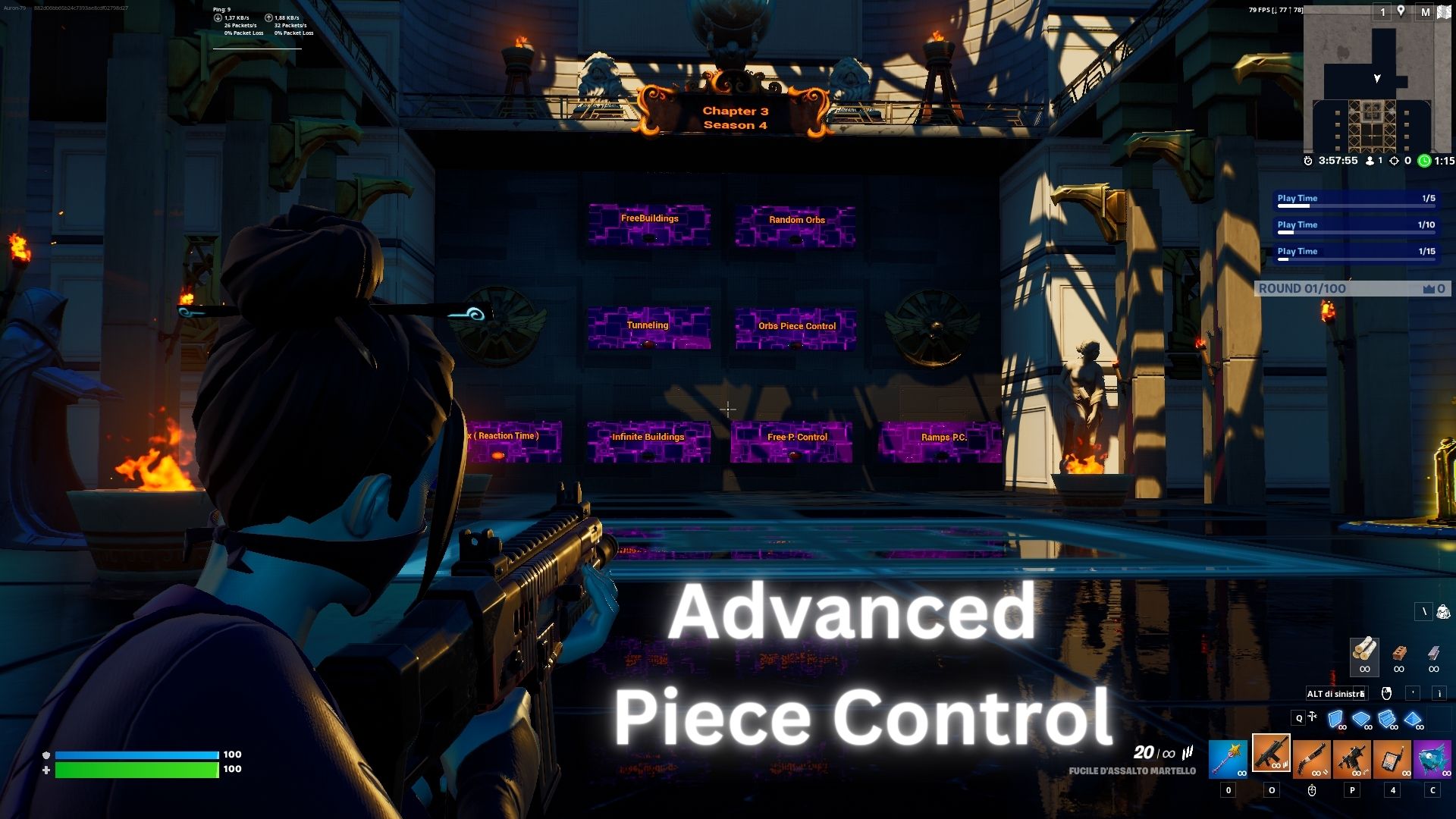 Ramps Piece Control Map ( OG ) [ auron-79 ] – Fortnite Creative Map Code