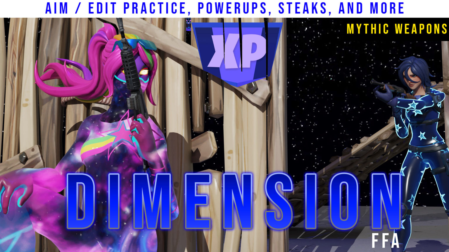 DIMENSION | FFA 🛸 [ skytetg ] – Fortnite Creative Map Code