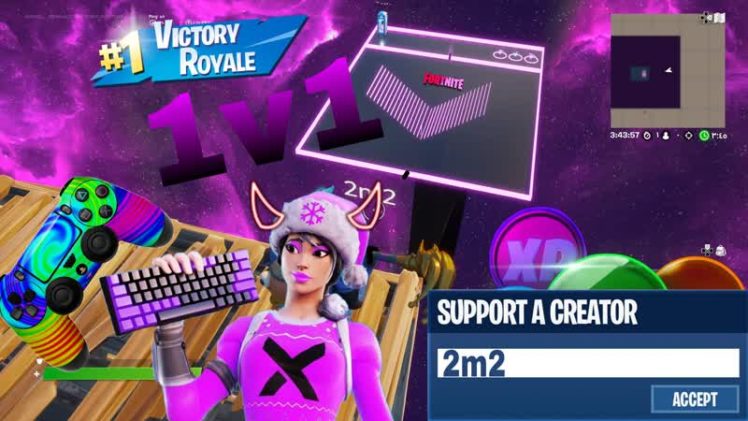 Clix 1v1 [ 2m2 ] [ 2m2 ] – Fortnite Creative Map Code