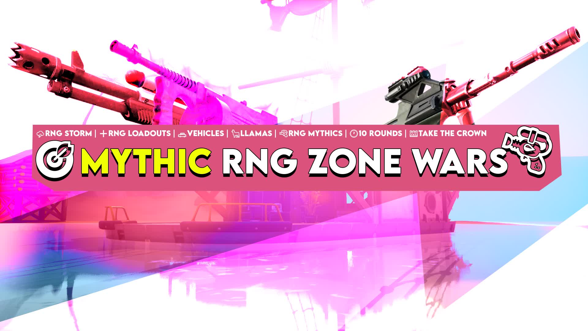 🎯MYTHIC RNG ZONE WARS🔫 [ 4amvibess ] – Fortnite Creative Map Code