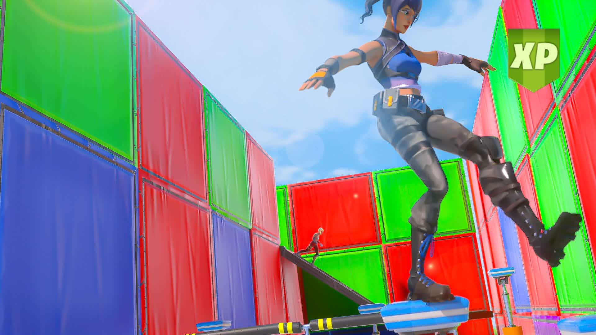 🌈150 LEVELS RAINBOW DEATHRUN🌈 [ shadow-tdf ] – Fortnite Creative Map Code
