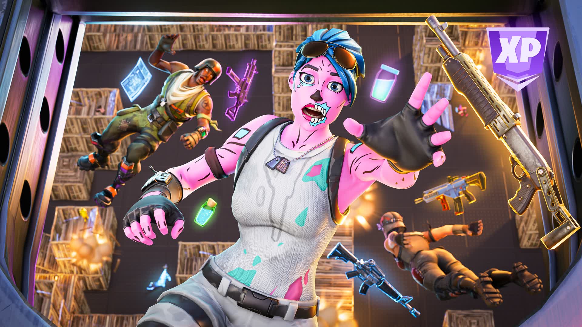 Vault Wars - Free For All [ mrmonkeyfn ] – Fortnite Creative Map Code