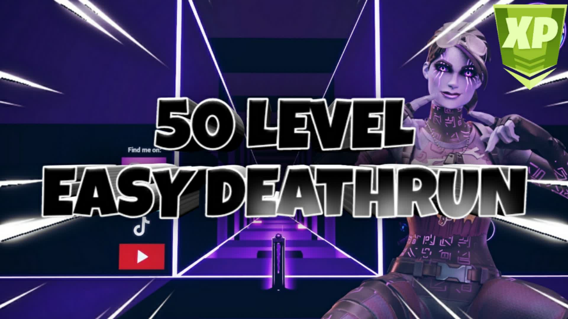 50 Level EASY Deathrun [XP ENABLED] [ huh ] – Fortnite Creative Map Code
