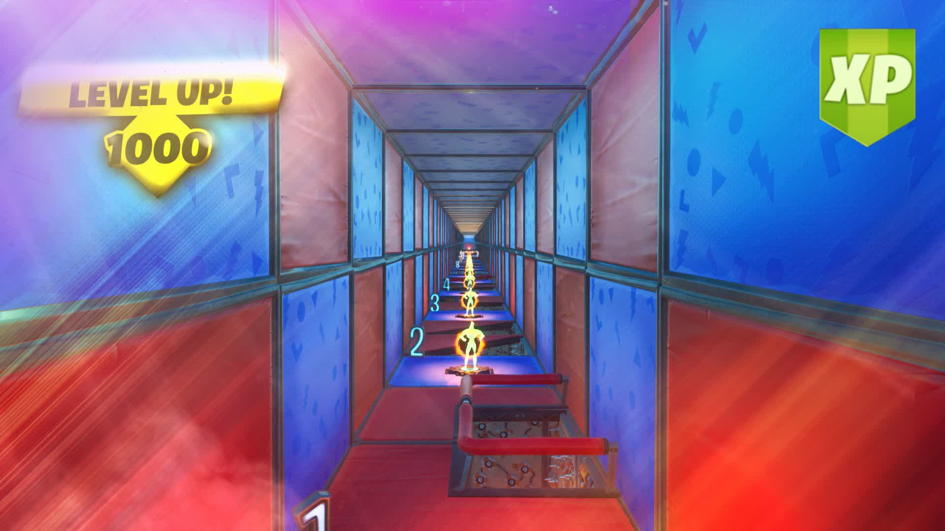 450 LEVELS RED & BLUE DEFAULT DEATHRUN ! [ RIPA ] – Fortnite Creative Map Code