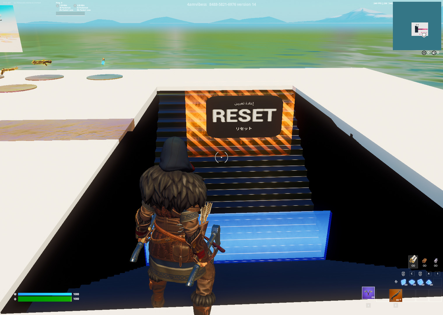 ピンクの 1v1 ヤギ [ 4amvibess ] – Fortnite Creative Map Code