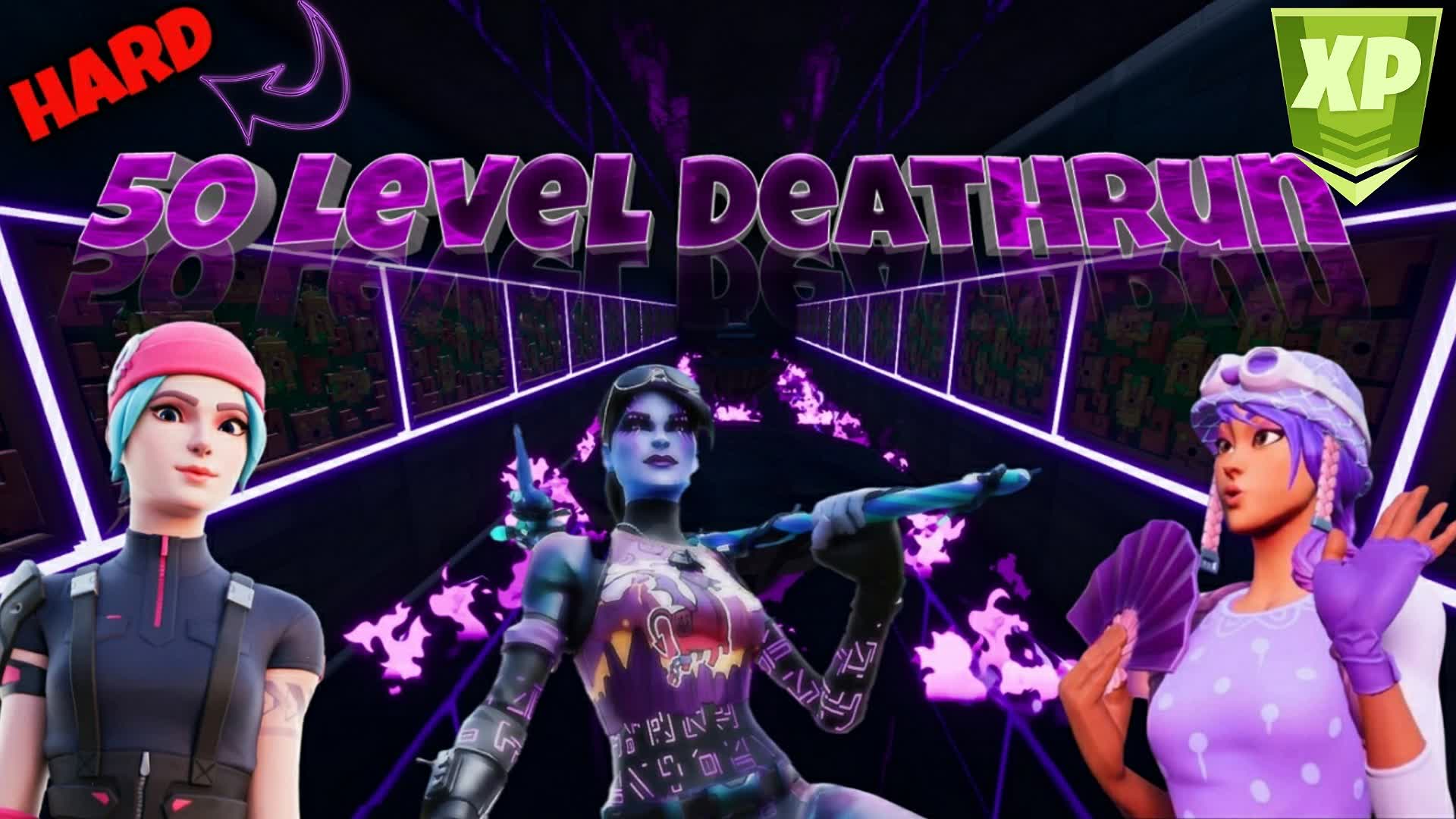 50 Level Deathrun [HARD] [XP ENABLED] [ huh ] – Fortnite Creative Map Code