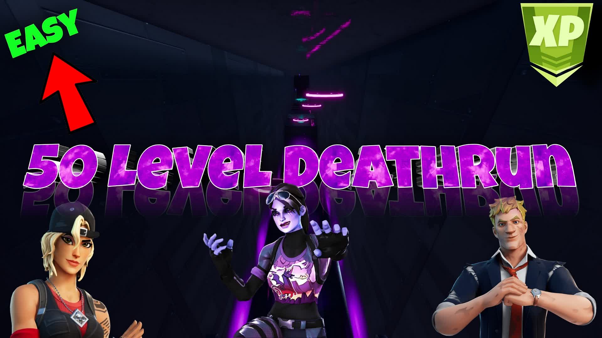 50 Level Deathrun [Easy] [XP ENABLED] [ huh ] – Fortnite Creative Map Code