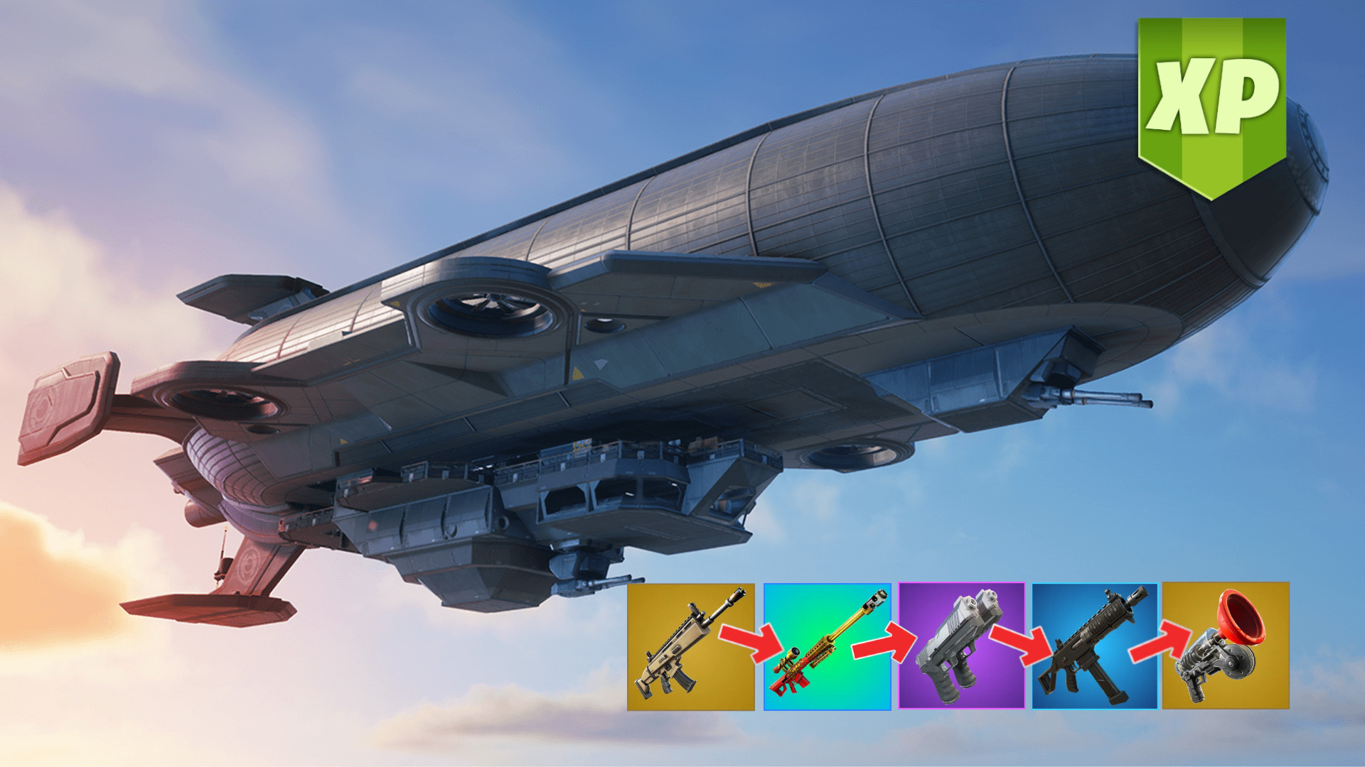 The Blimp - Gun Game [ lowkj ] – Fortnite Creative Map Code
