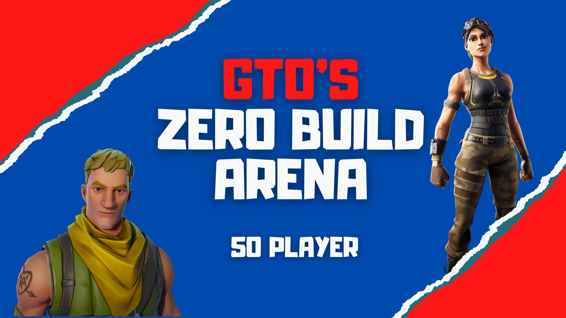 GTO'S (ZERO BUILD) FIGHT ARENA [ givethemone ] – Fortnite Creative Map Code
