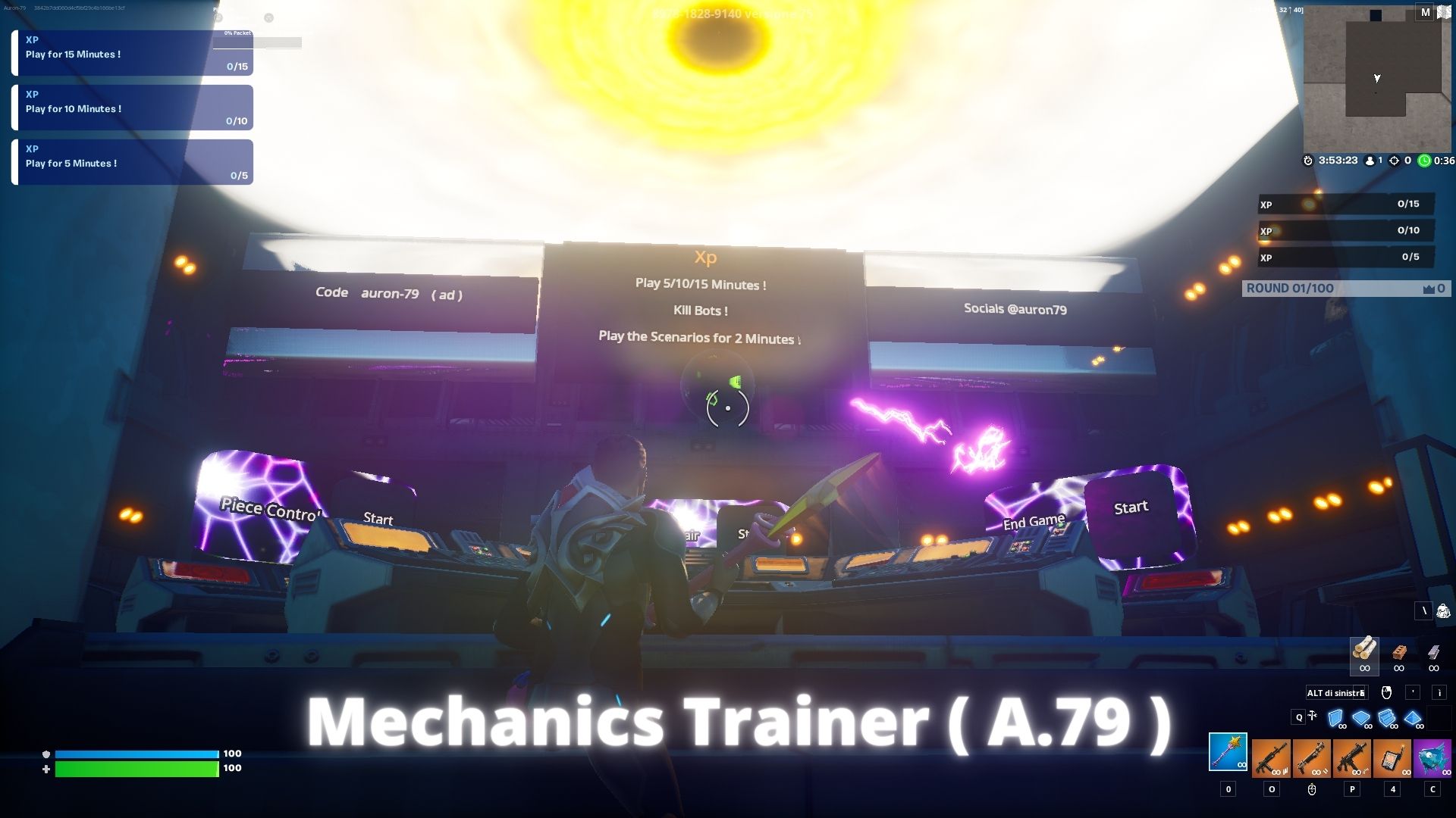 Mechanics Trainer ( Season 3 ) [ auron-79 ] – Fortnite Creative Map Code